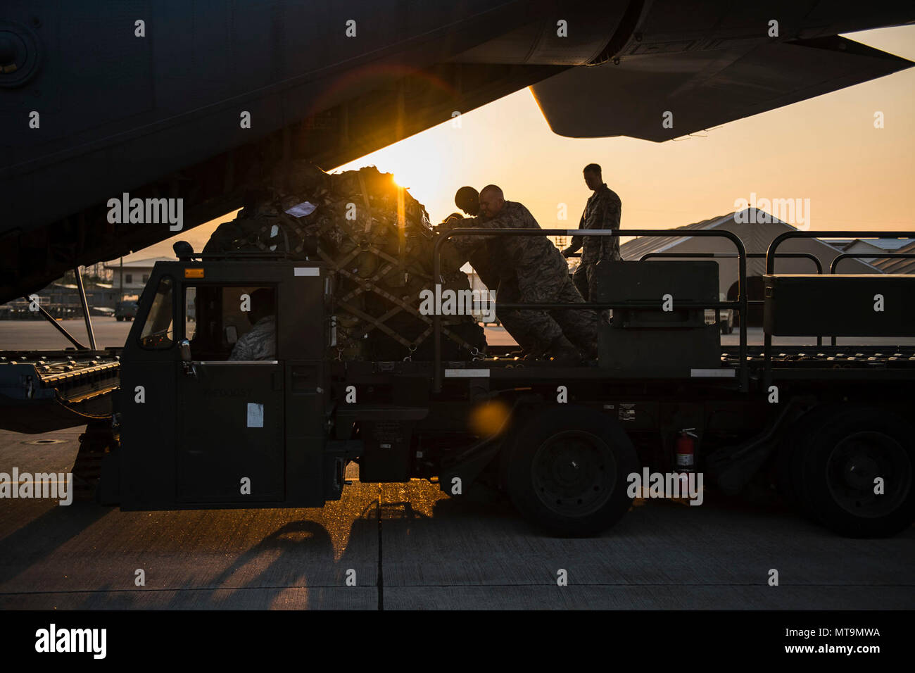Airmen from the 612th Air Base Squadron Transportation Operation Center ...