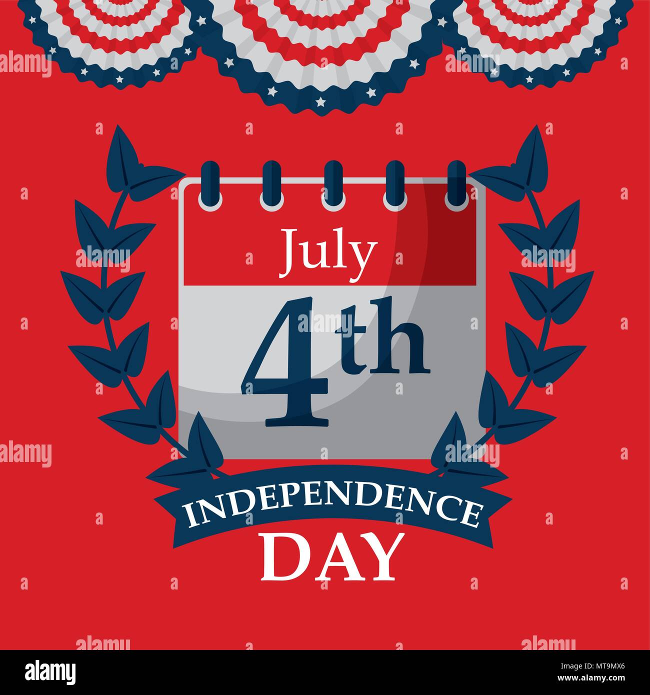 Independence day reminder vector Stock Vector Images - Alamy