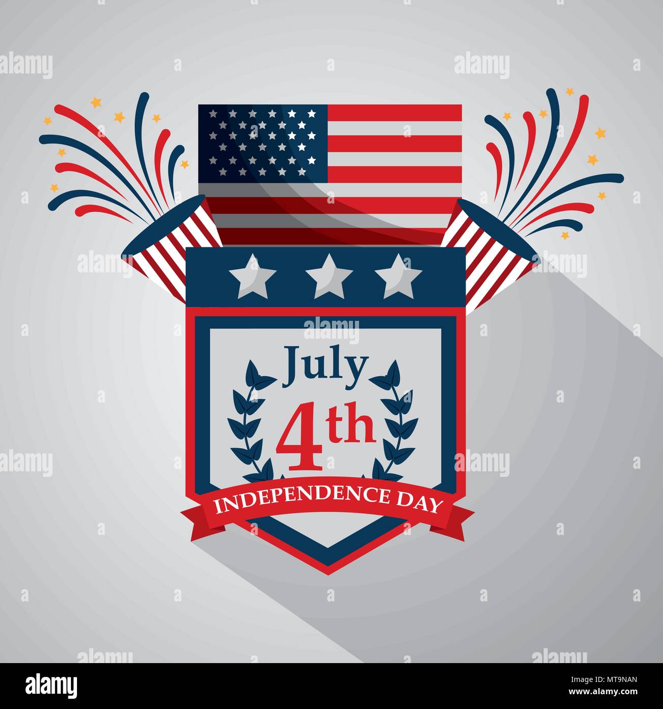 Abstract american fireworks Stock Vector Images - Alamy