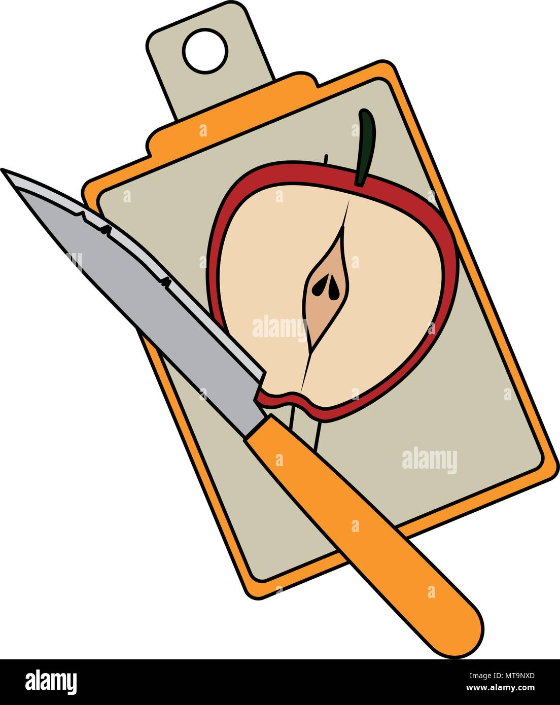 Cutting board dessert Stock Vector Images - Alamy