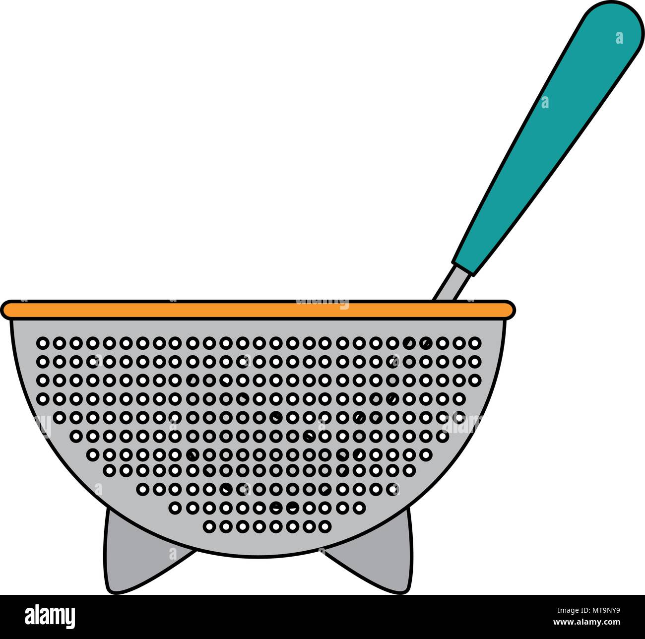 kitchen colander and ladle Stock Vector Image & Art - Alamy