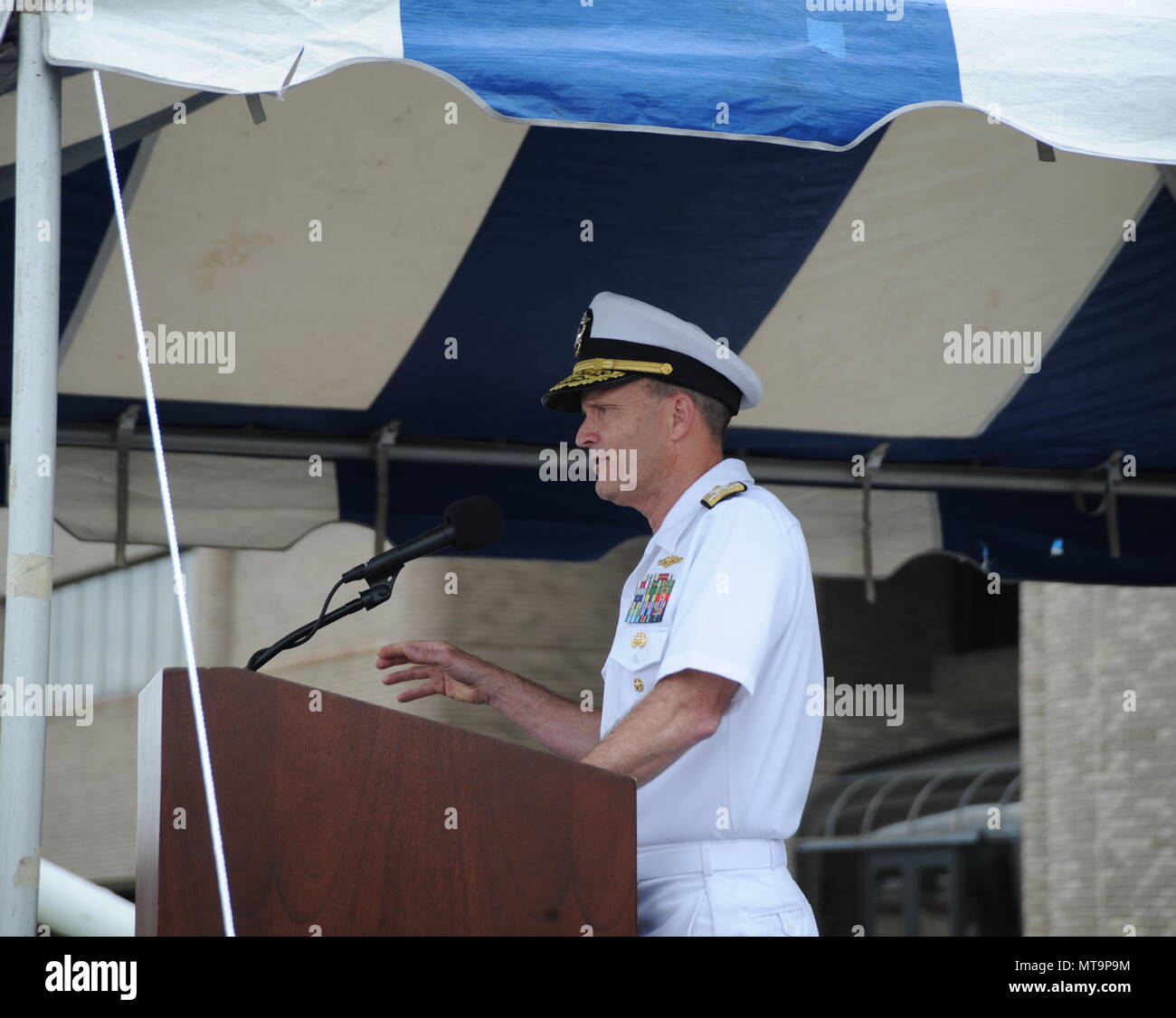 Vice Adm. William Merz, Deputy Chief of Naval Operations for Warfare ...