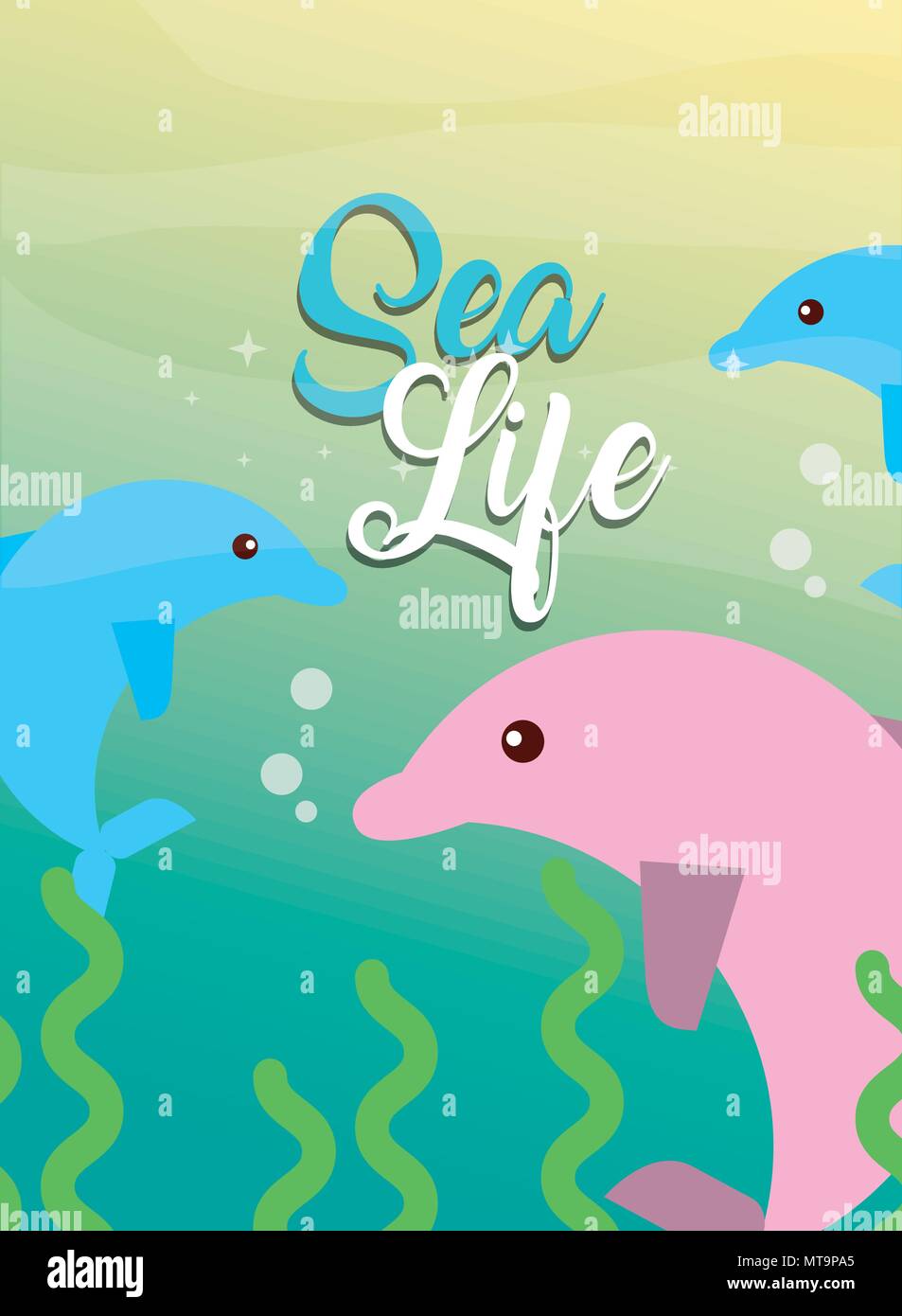 Under The Sea Cartoon Vector Stock Photos & Under The Sea Cartoon ...