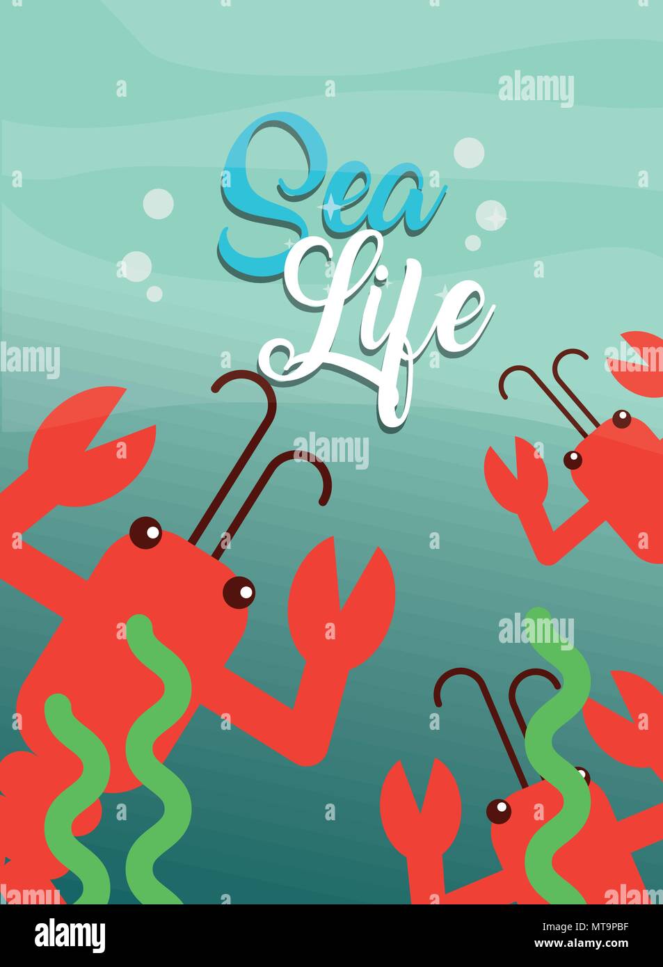 sea life cartoon Stock Vector Image & Art - Alamy