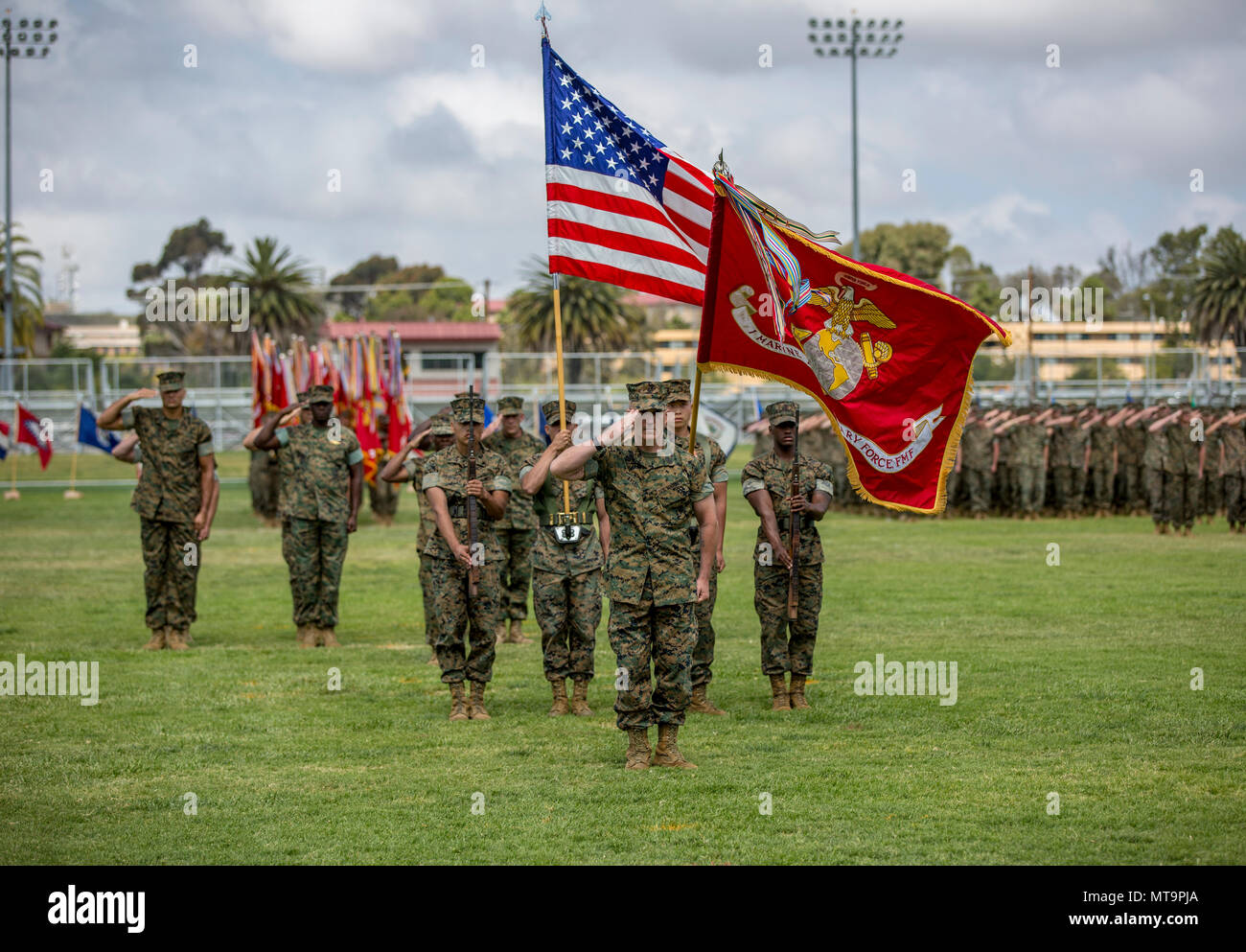 Sgt. Maj. Bradley Kasal, the outgoing I Marine Expeditionary Force ...