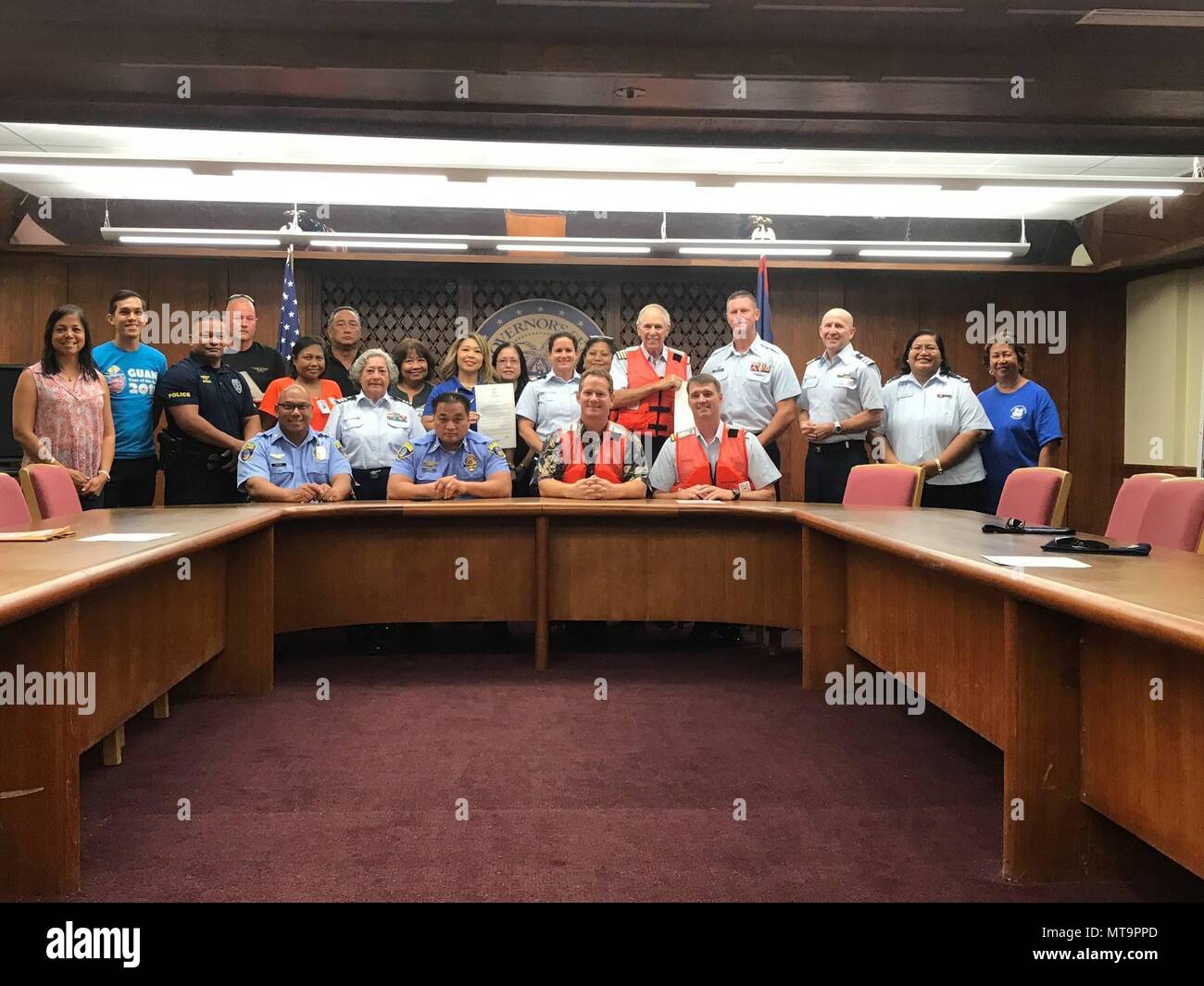 Lt. Governor Tenorio, Guam, signed a proclamation to mark the start of ...