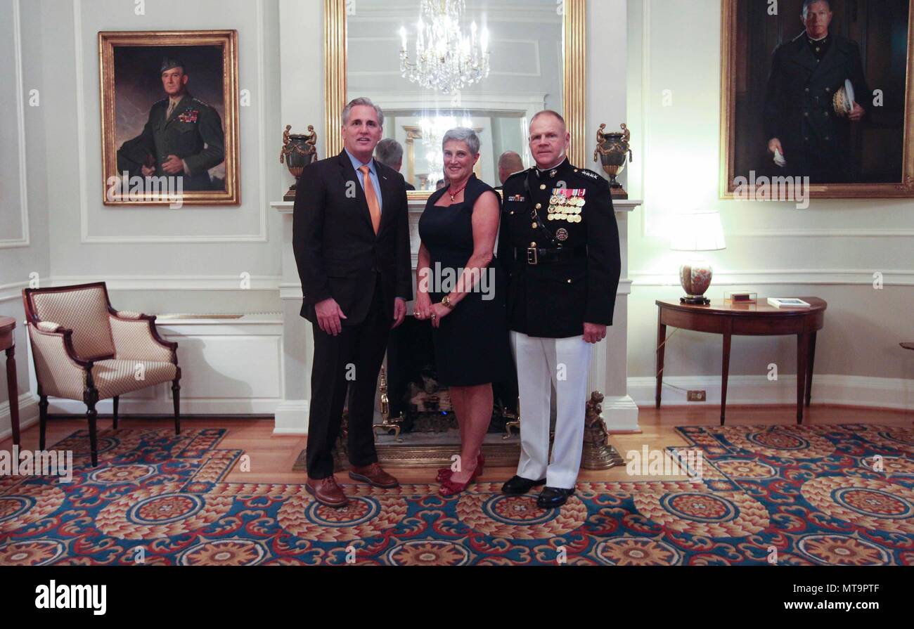 From right, Congressman Kevin McCarthy, D’Arcy Neller, and Commandant ...