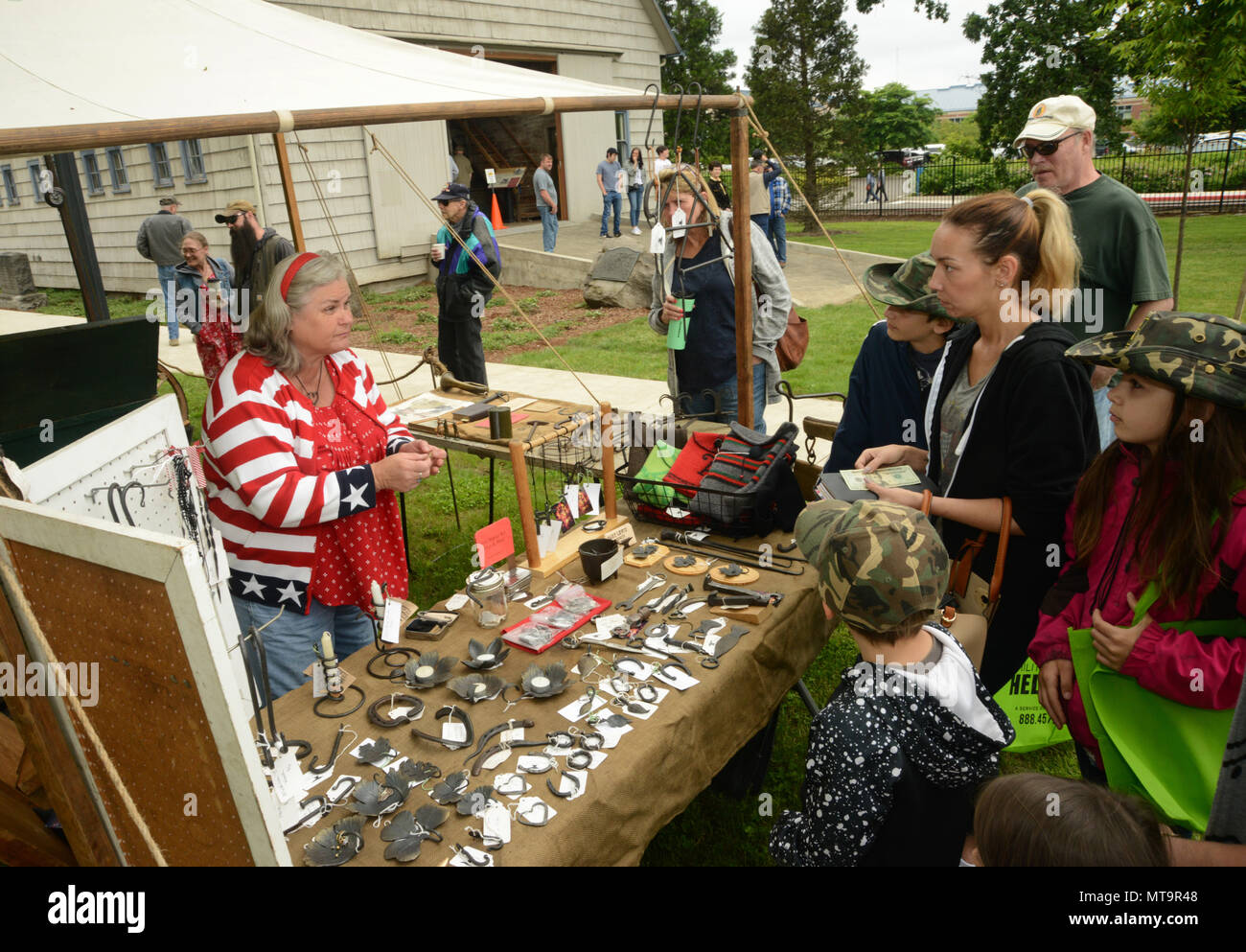 Visitors and military Veterans spend time interacting during Living ...