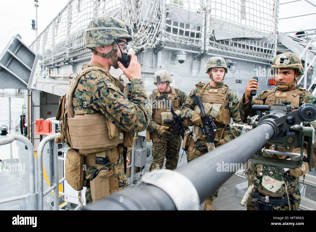 USNS MILLINOCKET, At Sea (May 20, 2018) Members of the Fleet Anti ...