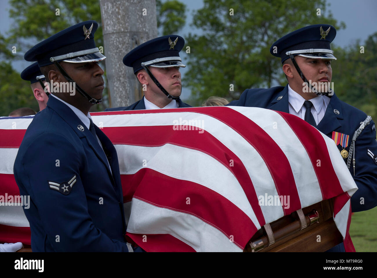 Airmen from the U.S. Air Force Honor Guard perform full military ...