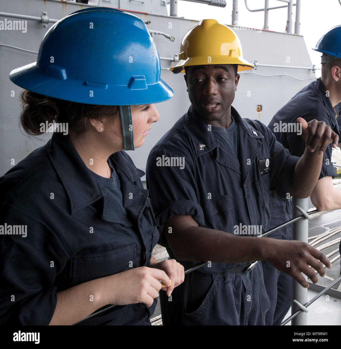 NORFOLK, Va. (May 19, 2018) -- Boatswain's Mate 2nd Class Tyler Walls ...