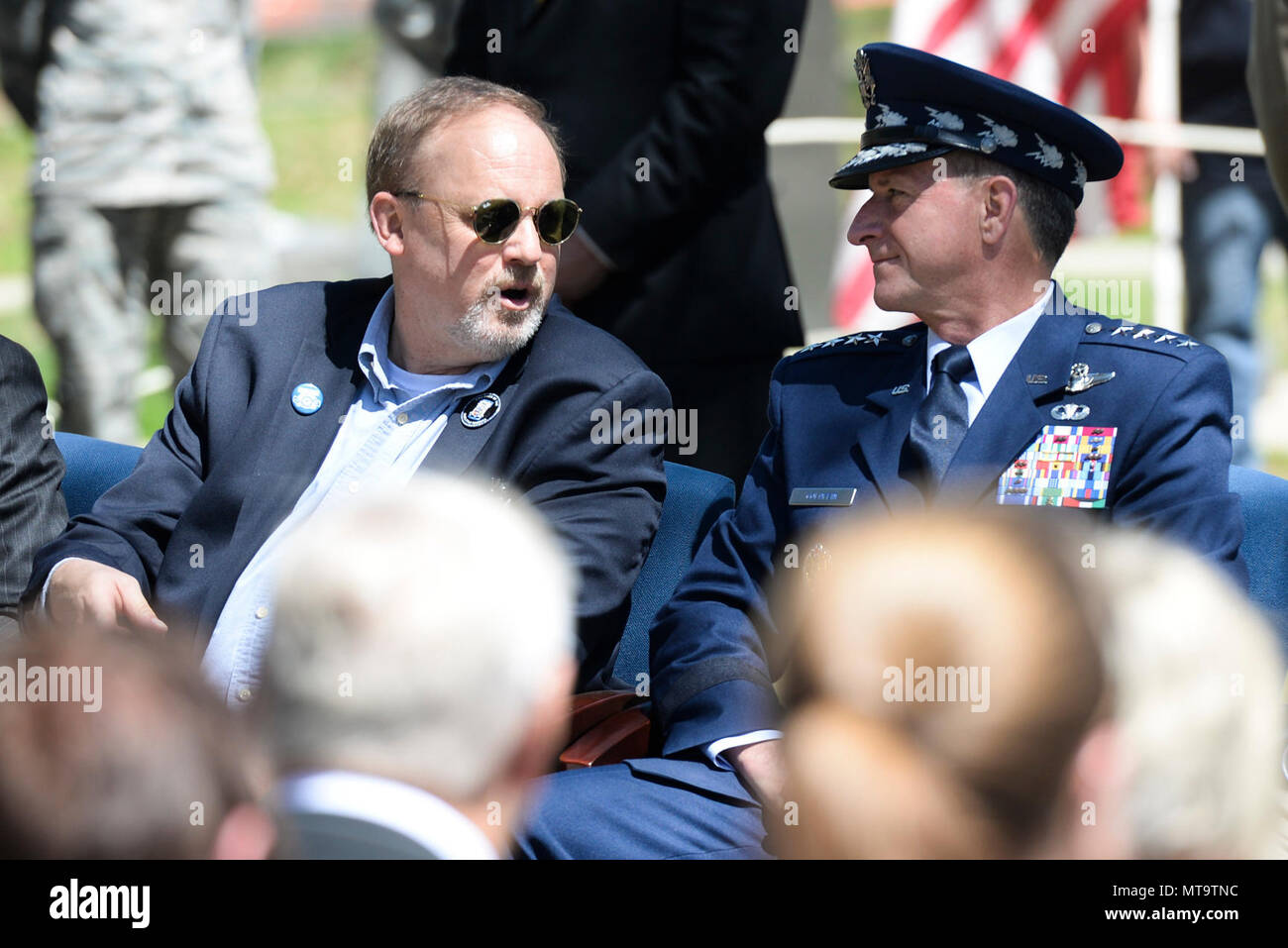 Chief of Staff of the Air Force, Gen. David L. Goldfein, talks to Jeff ...