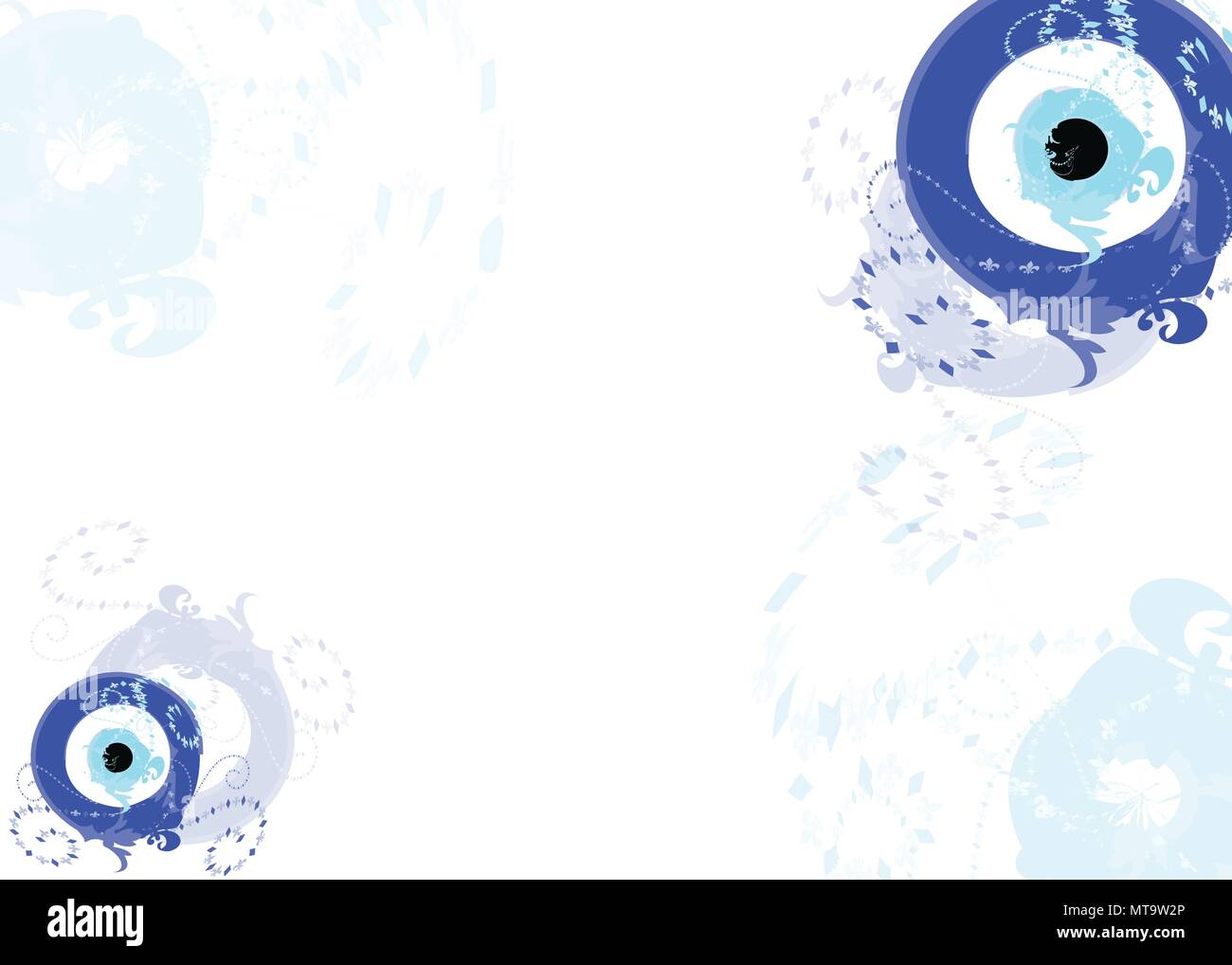 card with blue evil eye vector Stock Vector Image & Art - Alamy