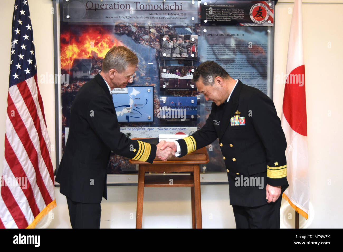WASHINGTON (April 18, 2017) Vice Adm. Phil Cullom, left, deputy chief ...
