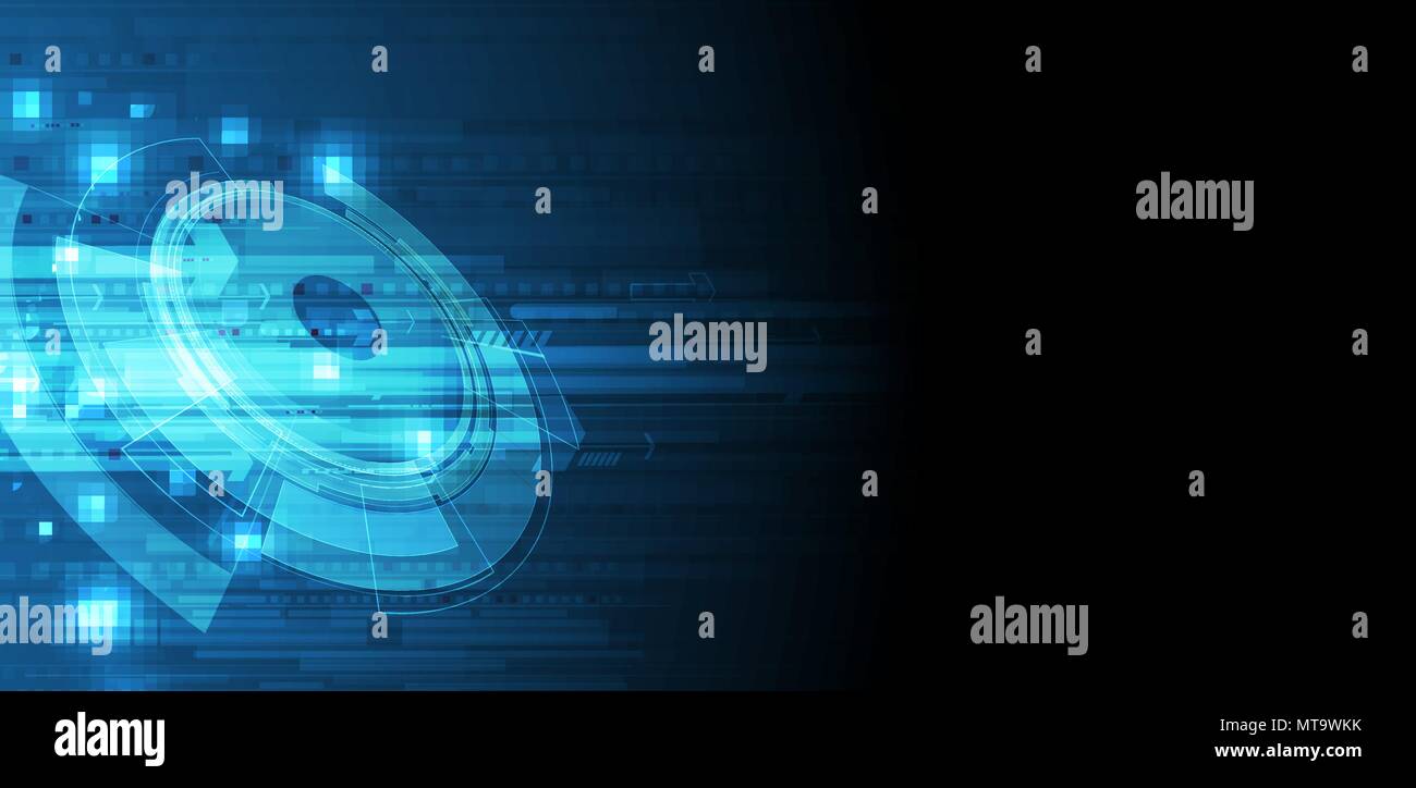 Digital technology world. Business virtual concept Stock Vector Image ...