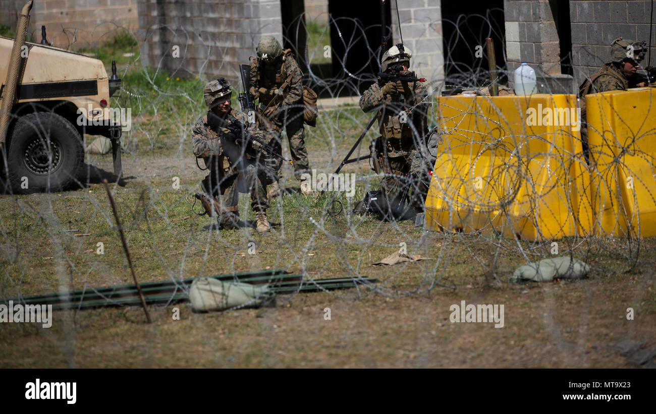 Marines with Company C, Fleet Anti-Terrorism Security Team, Marine ...