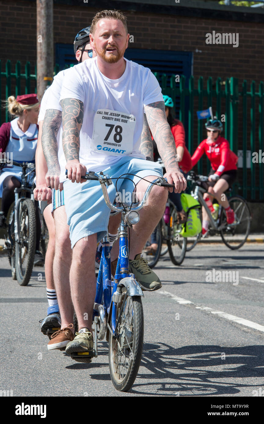 Call The Midwife bike ride in support of The Jessop Wing in Sheffield ...