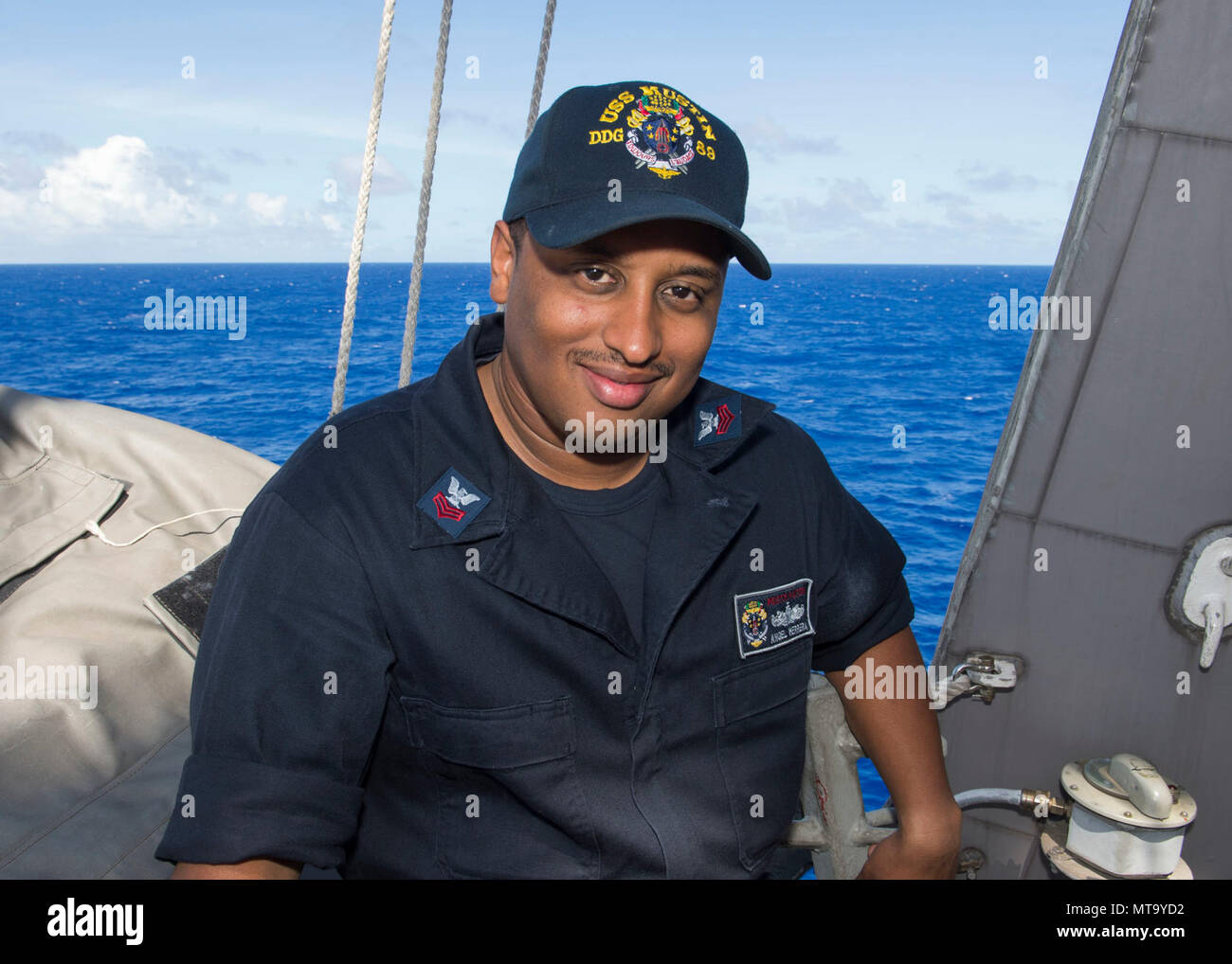 PHILIPPINE SEA (March 13, 2018) Quartermaster 1st Class Angel Herrera ...