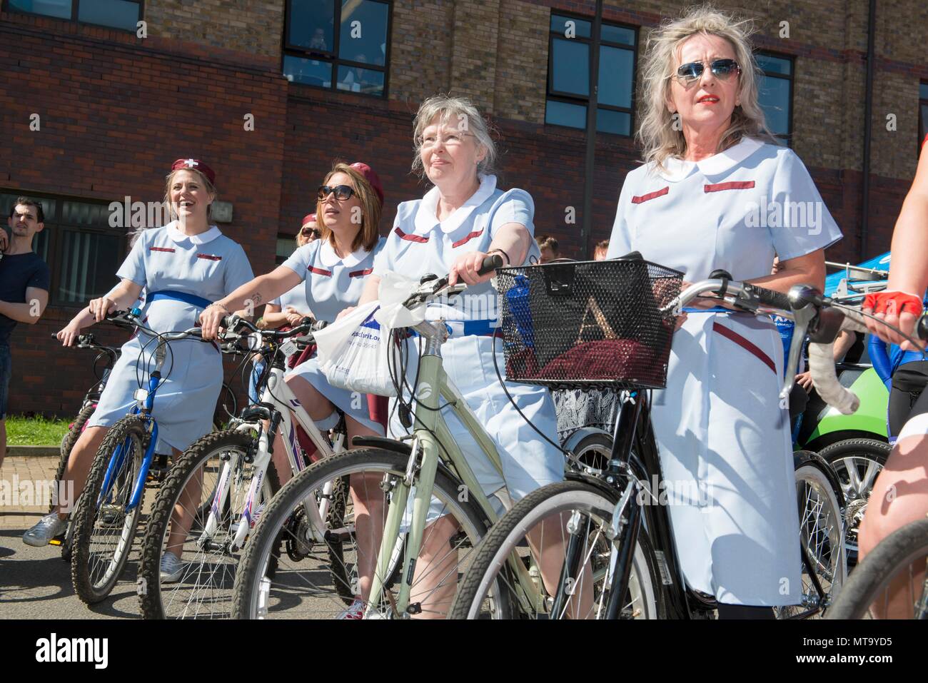 Call The Midwife bike ride in support of The Jessop Wing in Sheffield ...