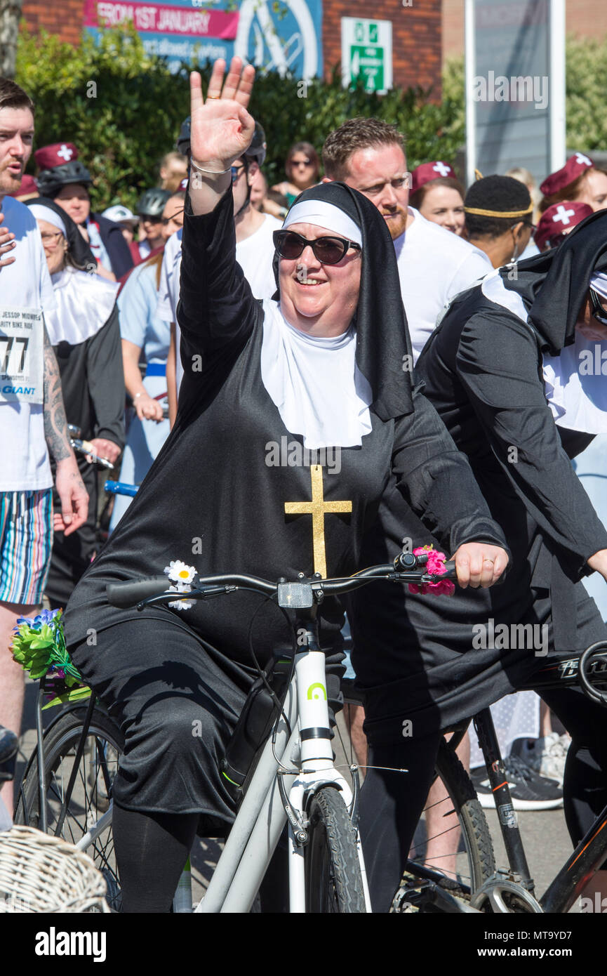 Call The Midwife bike ride in support of The Jessop Wing in Sheffield ...