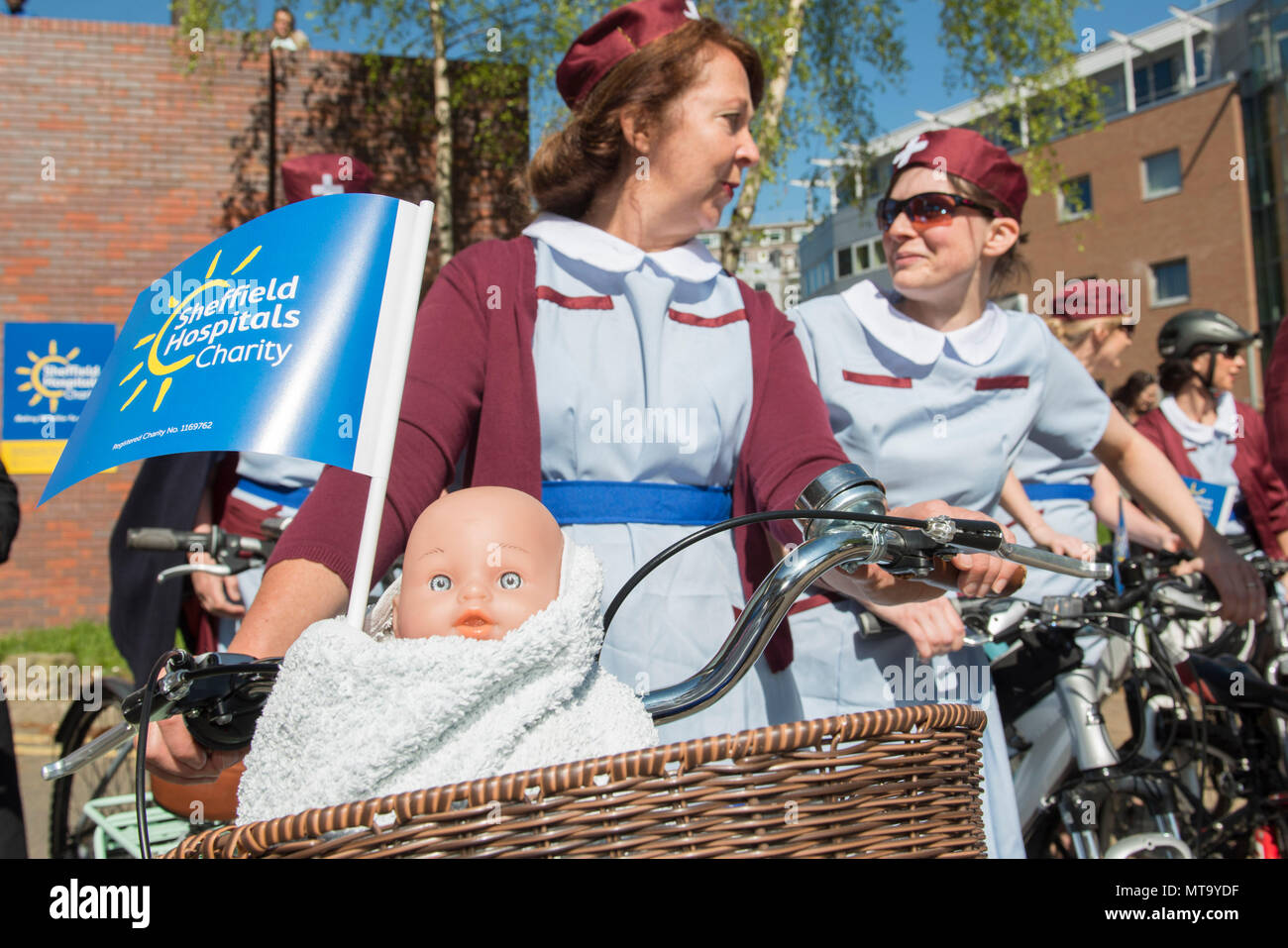 Call The Midwife bike ride in support of The Jessop Wing in Sheffield ...