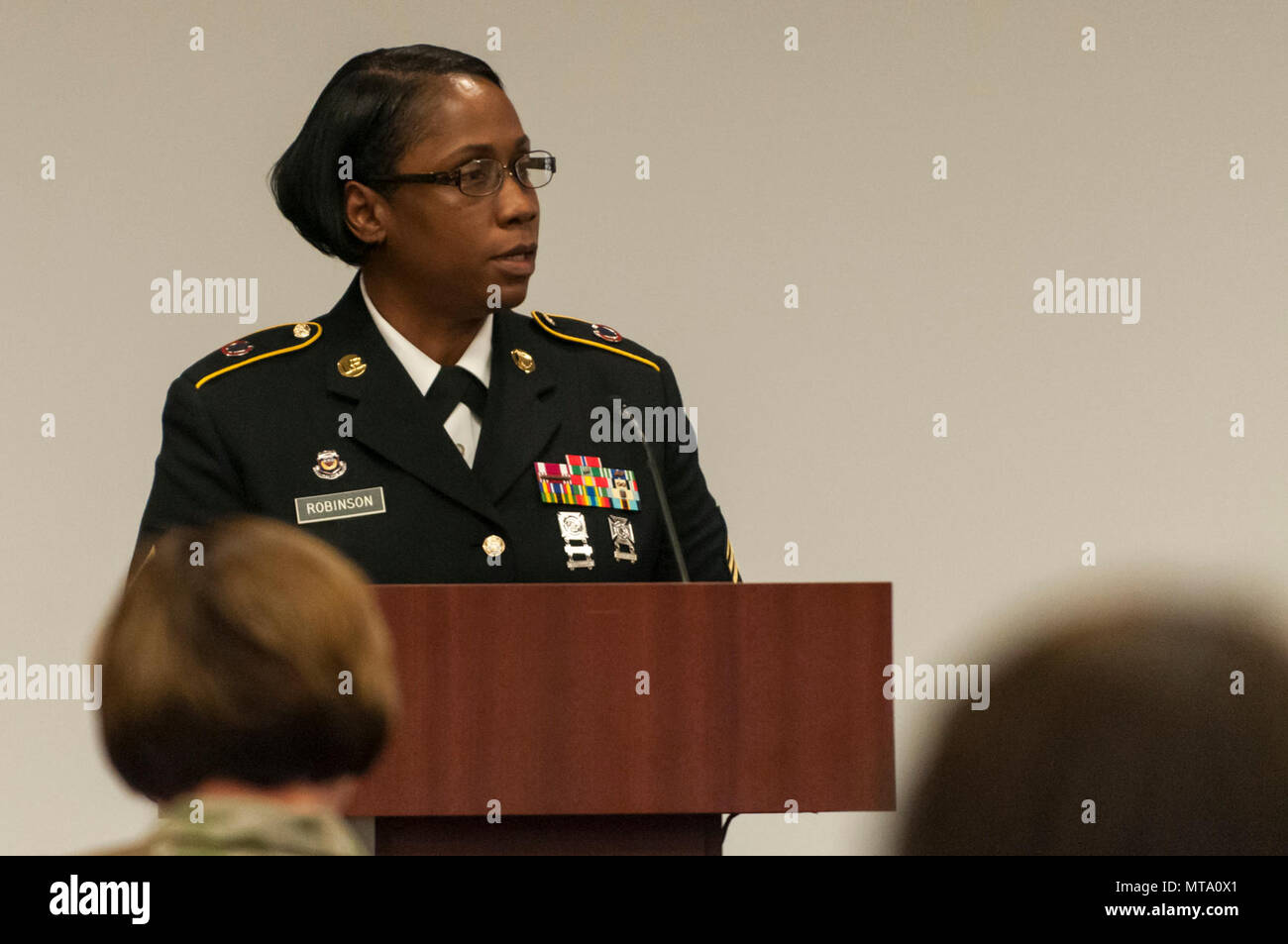 Master Sgt. Donna Robinson, U.S. Army Reserve Command command group ...