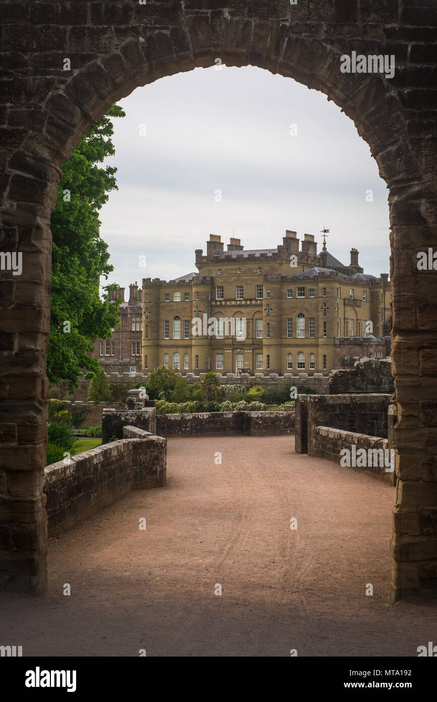 View of Scottish Castle Through Archway Stock Photo - Alamy