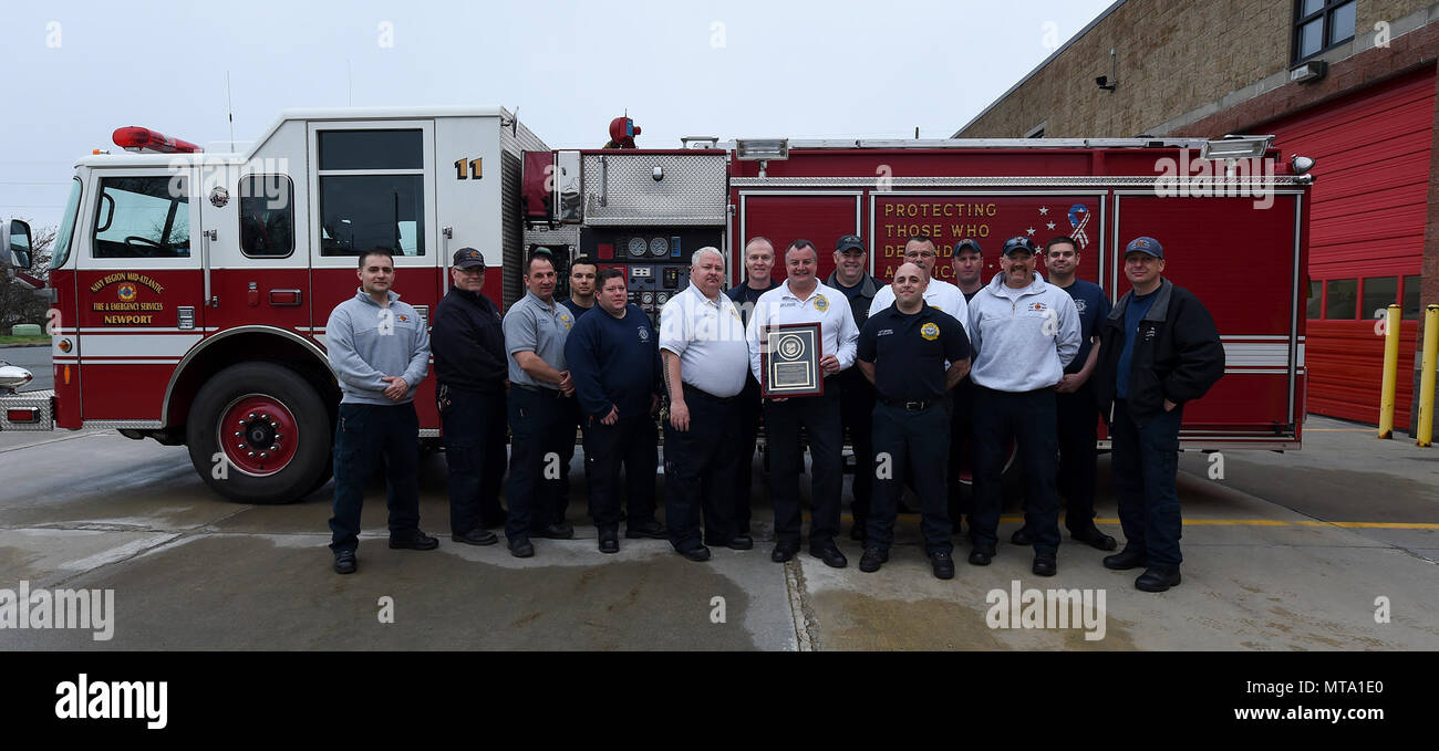 R.I. (April 20, 2017) Firefighters assigned to Naval Station Newport’s ...
