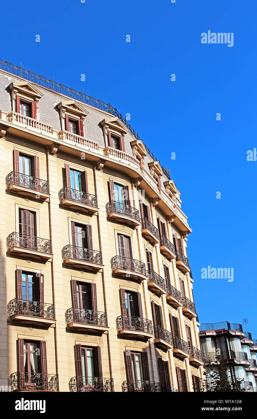 Building facade of great architectural interest in the city of ...