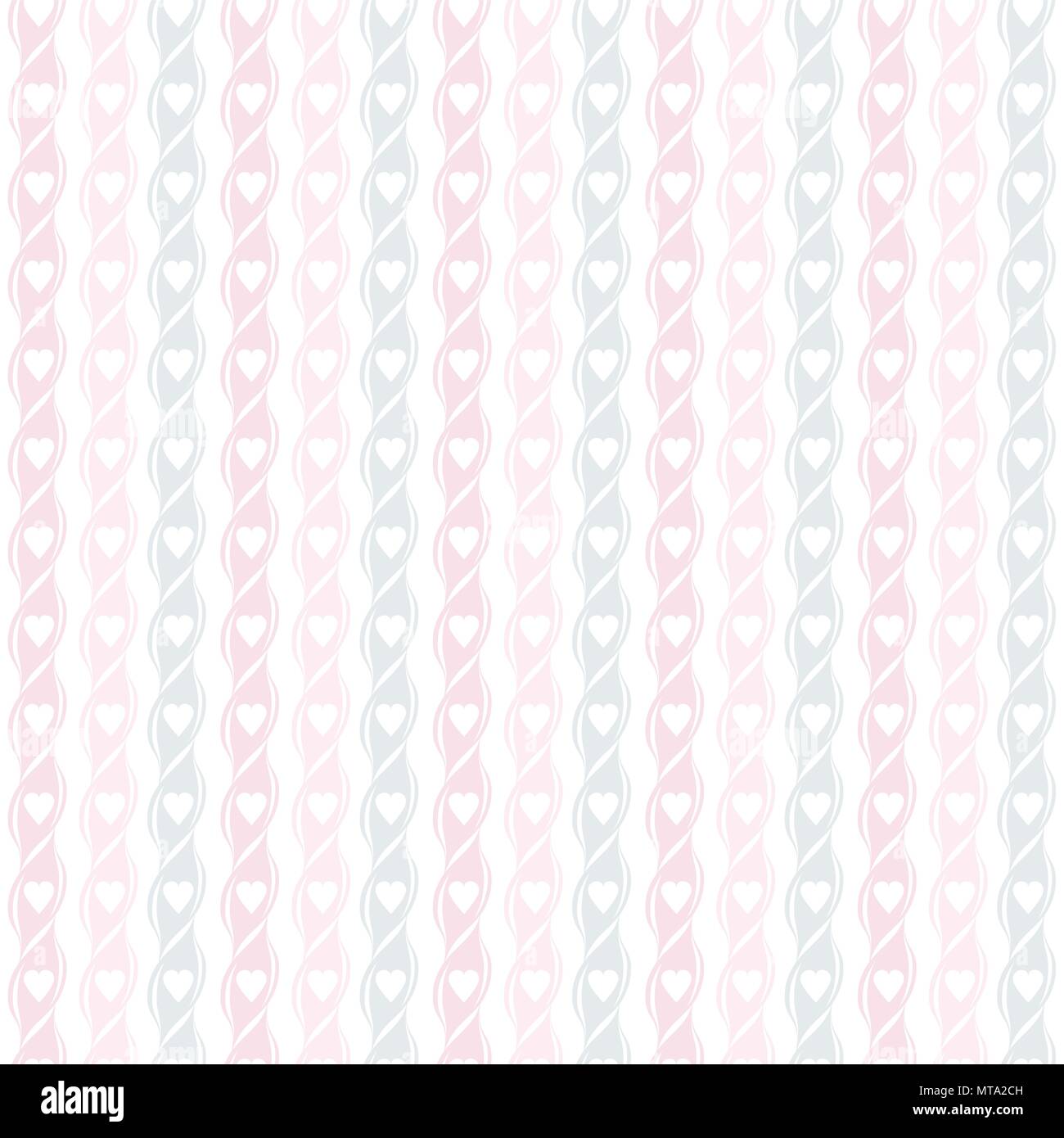 Seamless geometric pattern with hearts. Vertical stripes of hearts ...