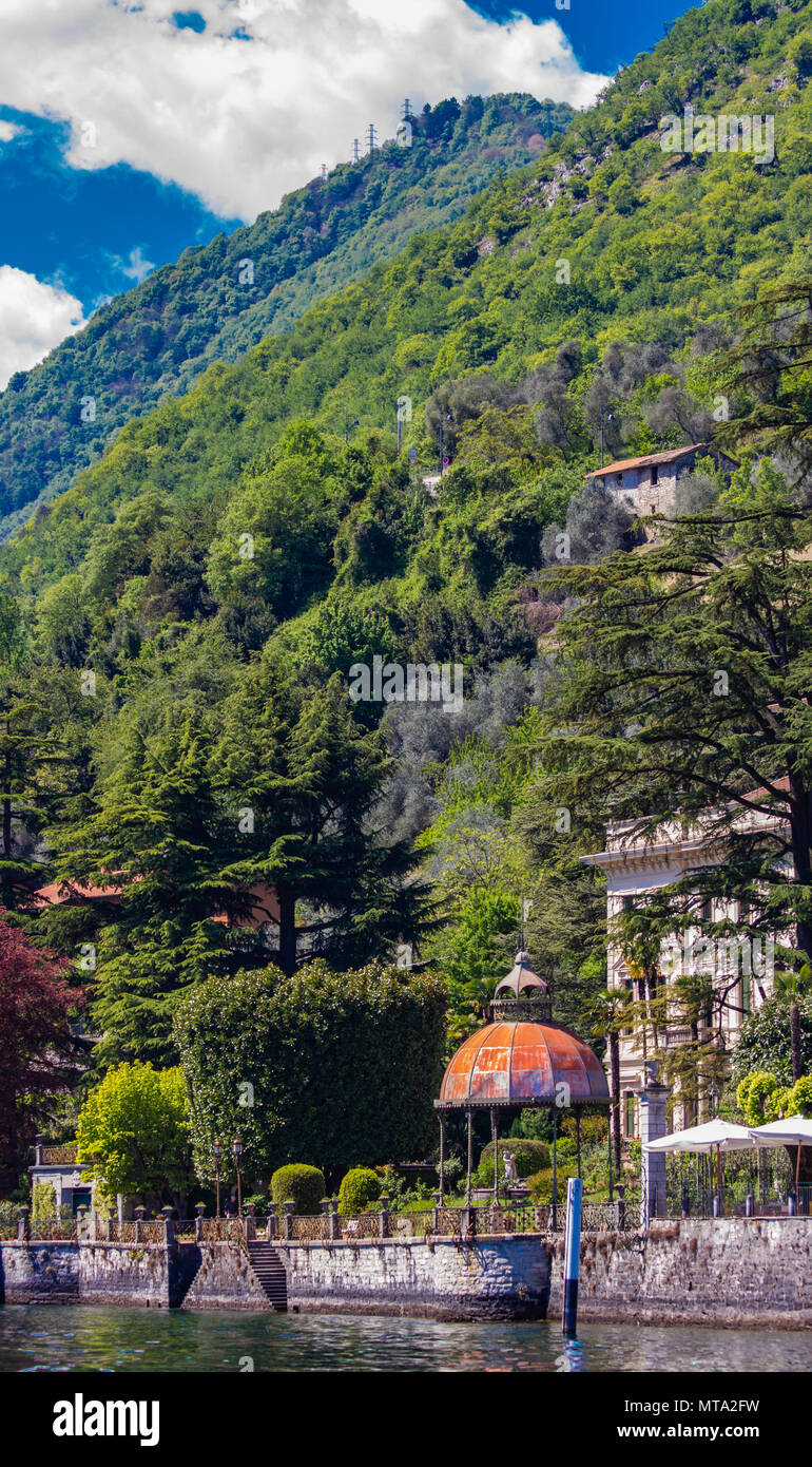View at town Sala Comacina on Como lake in Italy Stock Photo - Alamy