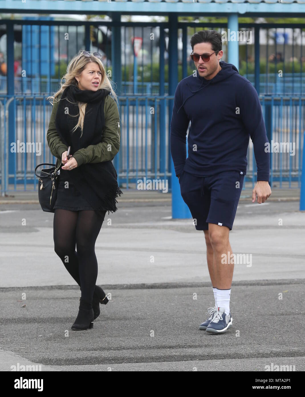 The cast of 'The Only Way Is Essex' at Thorpe Park Featuring: Dean ...