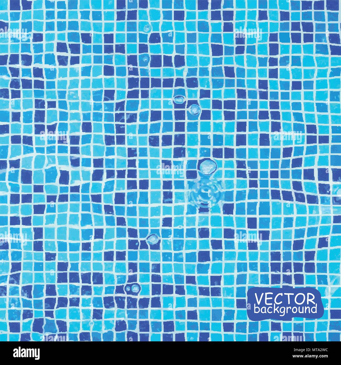 Blue ceramic mosaic background. Tile texture background of swimming ...