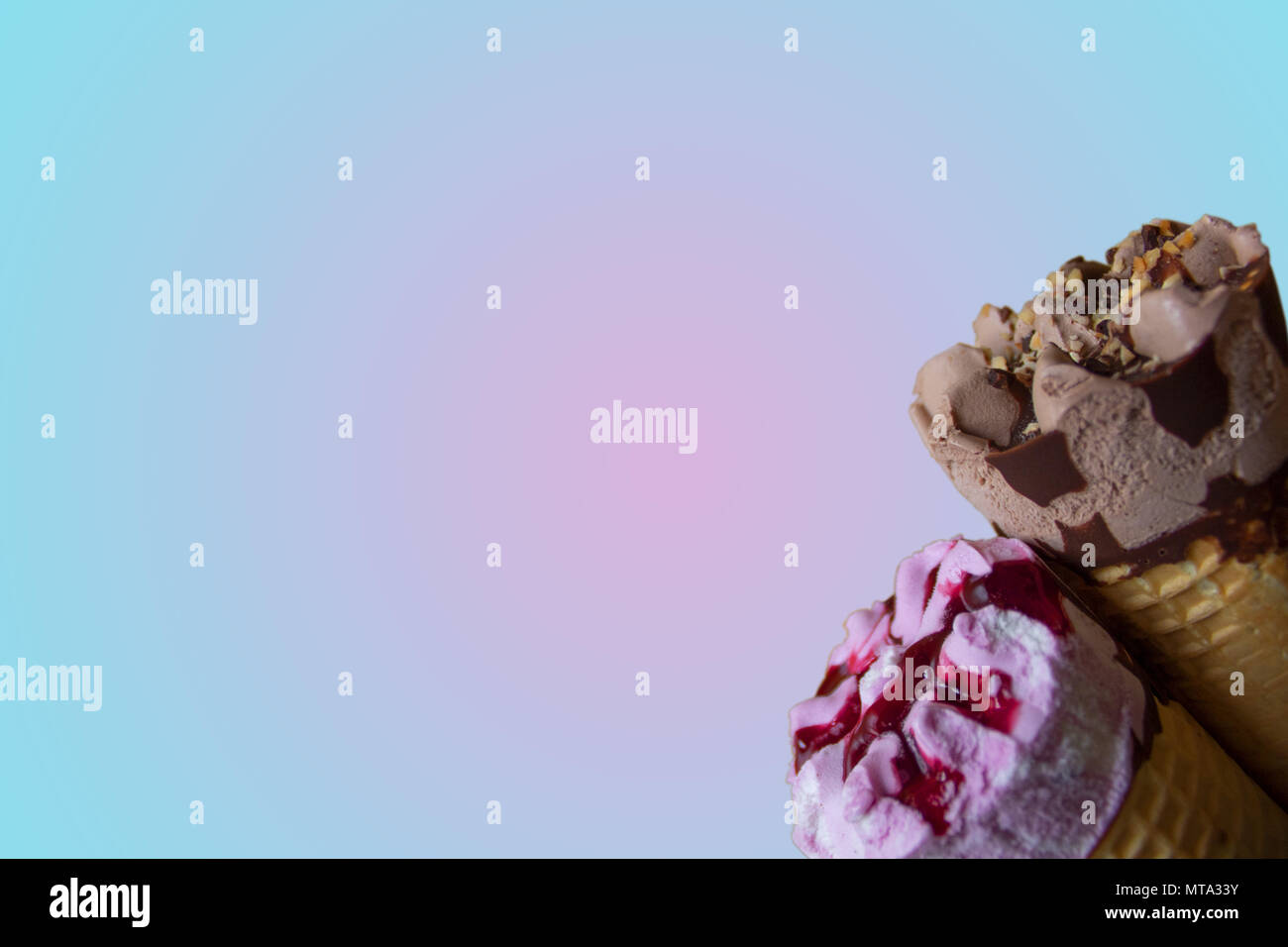 Top view of ice cream with background Stock Photo - Alamy