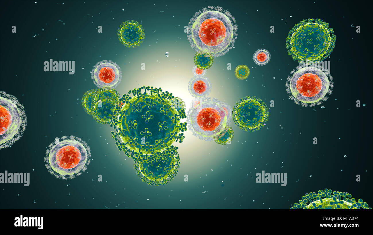 Virus illustration hi-res stock photography and images - Alamy