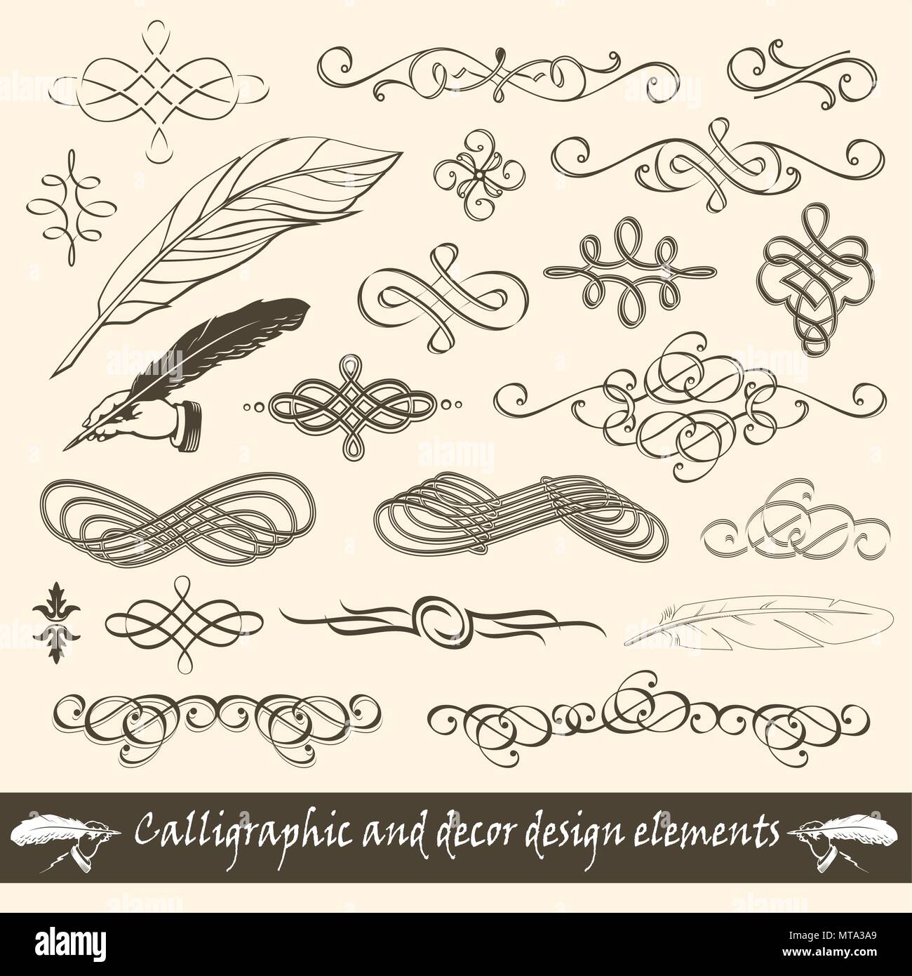 Set of vector graphic elements for design Stock Vector Image & Art - Alamy