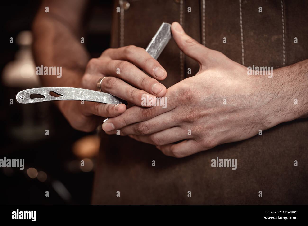 Carefully cut haircut hi-res stock photography and images - Alamy