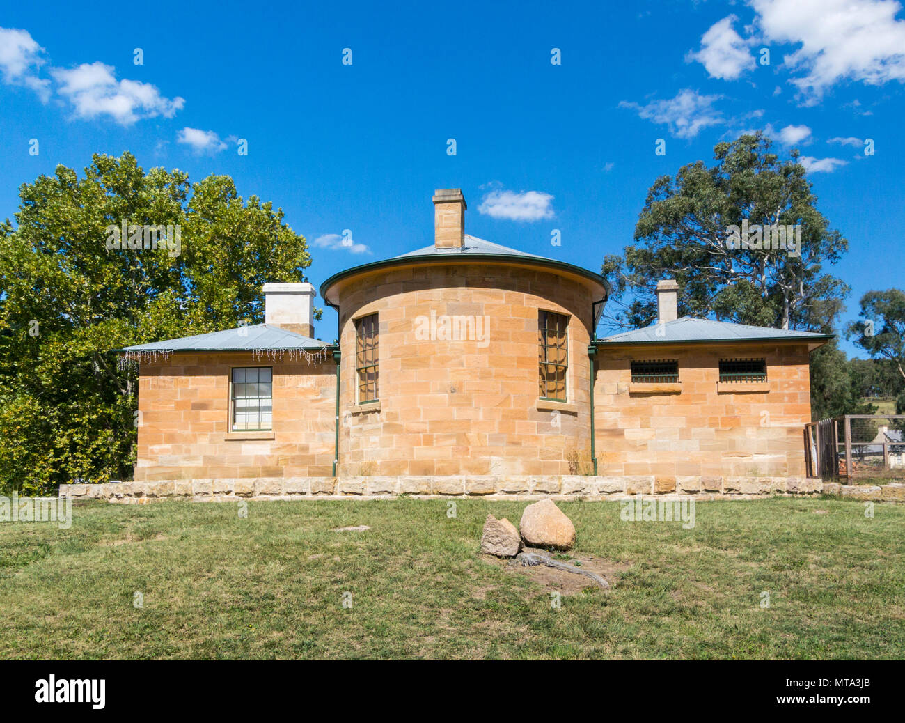 Rear of Hartley Courthouse, historic building in Hartley, New South ...