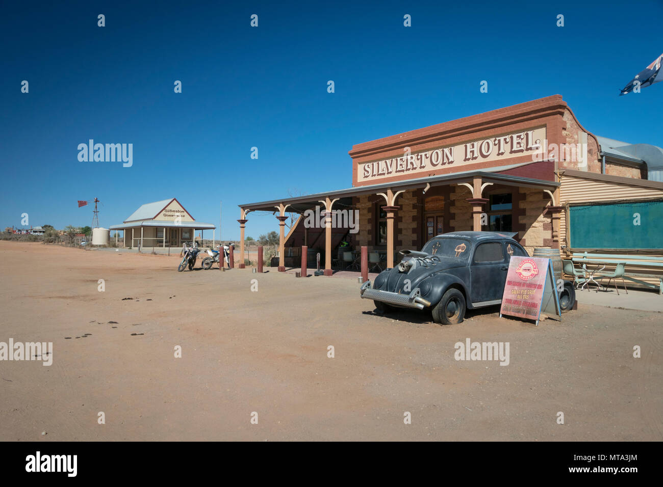 The iconic Silverton Hotel in outback New South Wales has been used in ...