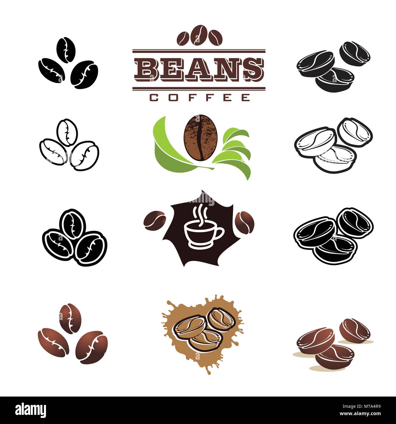 Collection of Coffee Design Elements. Vector Illustration Stock Vector ...
