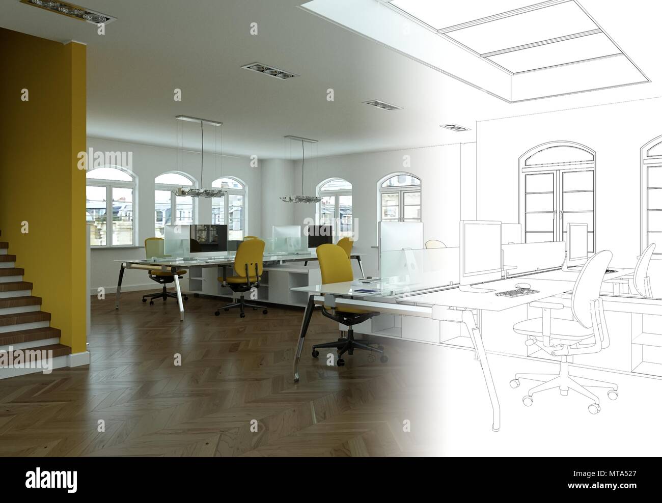 Drawing gradation into photograph hi-res stock photography and images ...