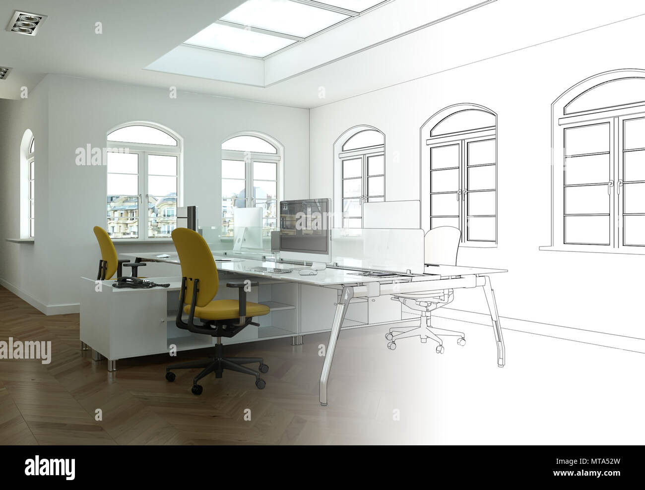 Drawing gradation into photograph hi-res stock photography and images ...