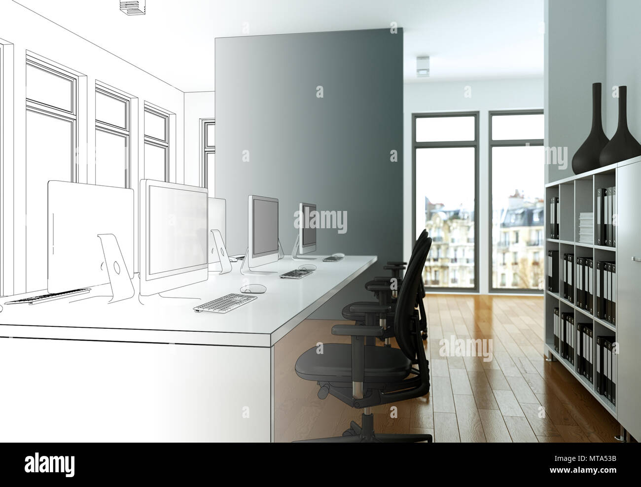 Drawing gradation into photograph hi-res stock photography and images ...