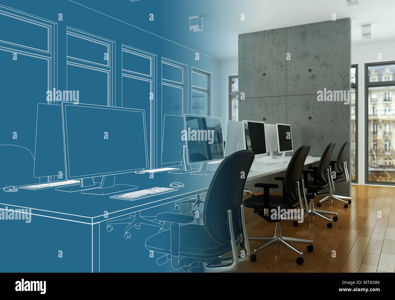 Drawing gradation into photograph hi-res stock photography and images ...