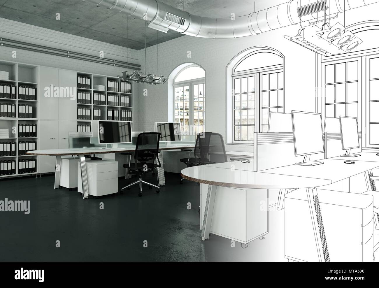 Drawing gradation into photograph hi-res stock photography and images ...