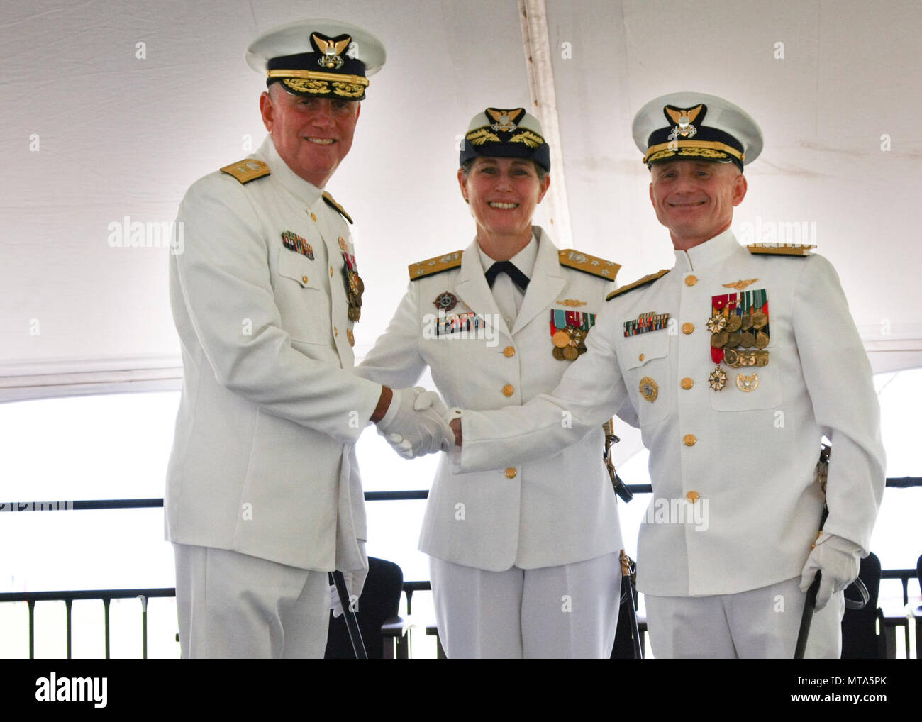 Coast Guard Vice Adm. Sandra Stosz, deputy commandant of Coast Guard ...