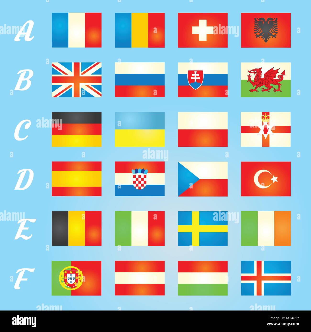 Football draw european championship Stock Vector Images - Alamy