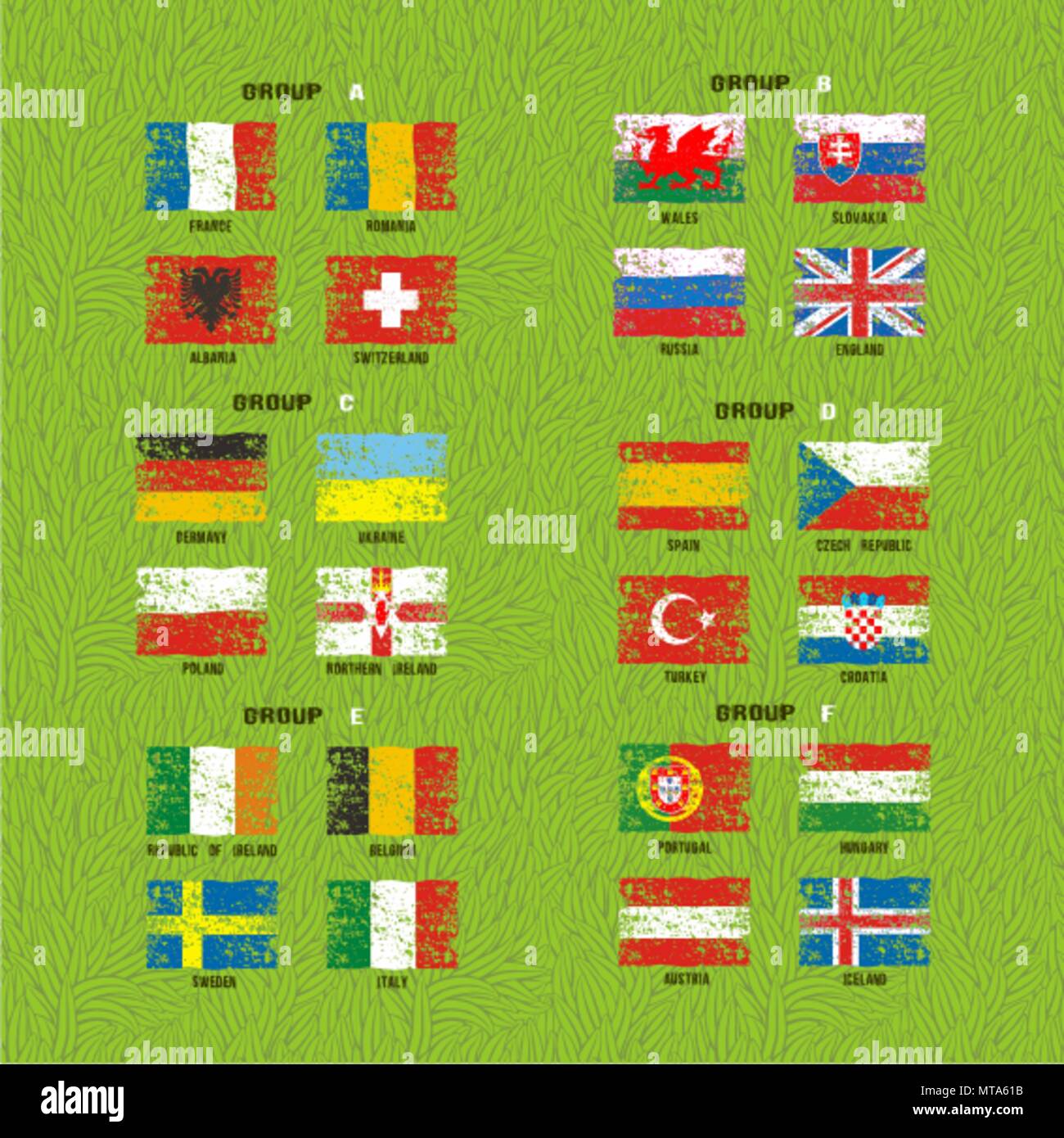 Flags Of National Teams Of France Soccer Championship Stock Vector flags-of-national-teams-of-france-soccer-championship-stock-vector