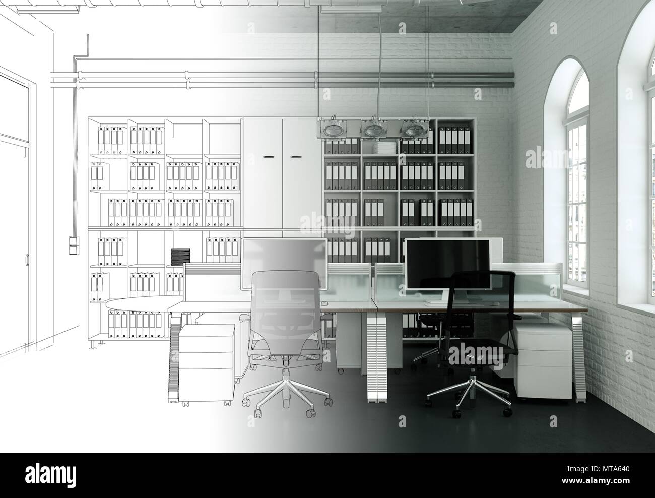 Drawing gradation into photograph hi-res stock photography and images ...