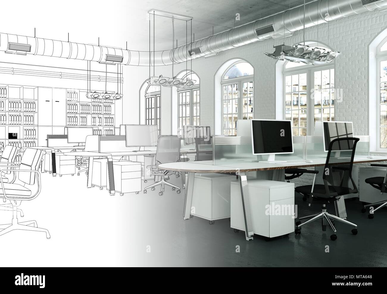 Drawing gradation into photograph hi-res stock photography and images ...